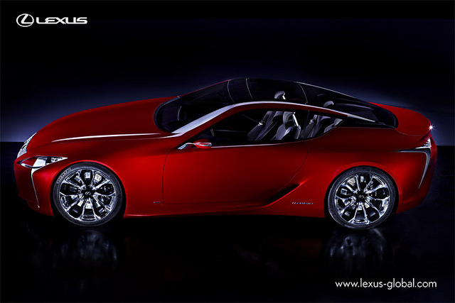 Lexus LF-LC (Luxury Hybrid) Concept Car with aerodynamic body - Car ...